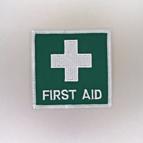 First Aid Patch — Iron Sew On — Embroidered Badge — Medical Green | eBay