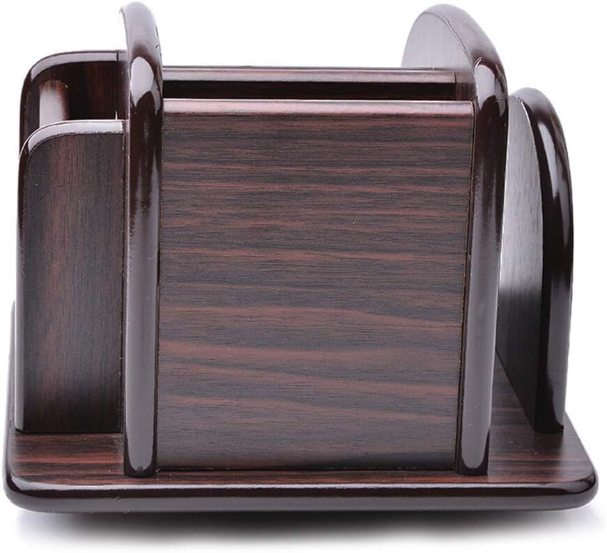 Revolving Caddy Remote Control Organizer Wooden Storage Holder Box TV ...