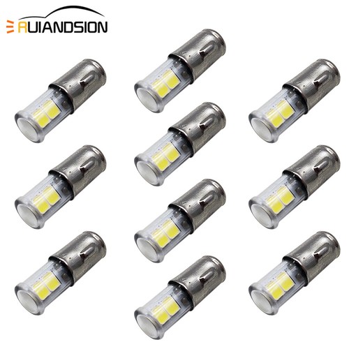 10pcs White BA7S LLB281 GLB281 2835 4 LED Dash Gauge Warning Light Bulb ...