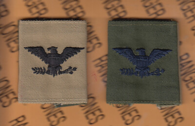 USAF Air Force Col. O-6 Colonel OD Green Blue DCU Reverse slip on ~2 ...