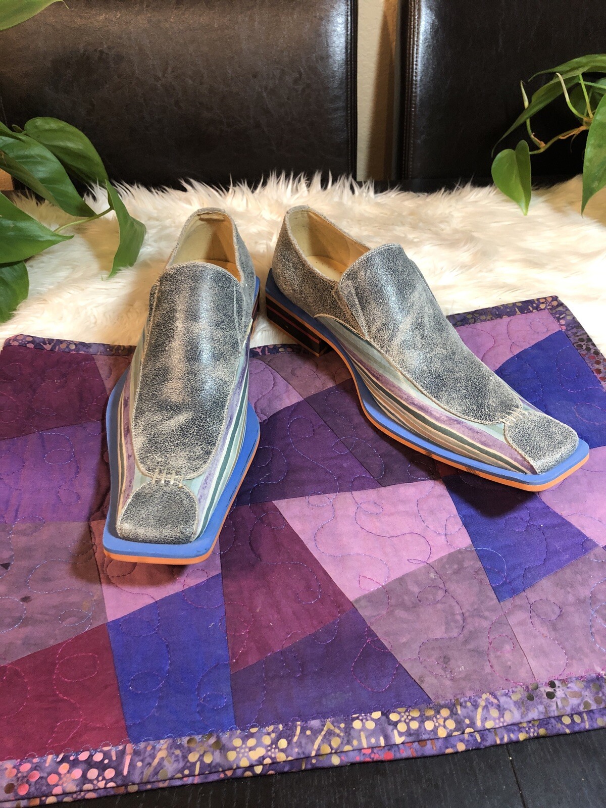 Taj A69-3 Mens Leather Dress Shoes Size A69 DEBO BLUE… - Gem