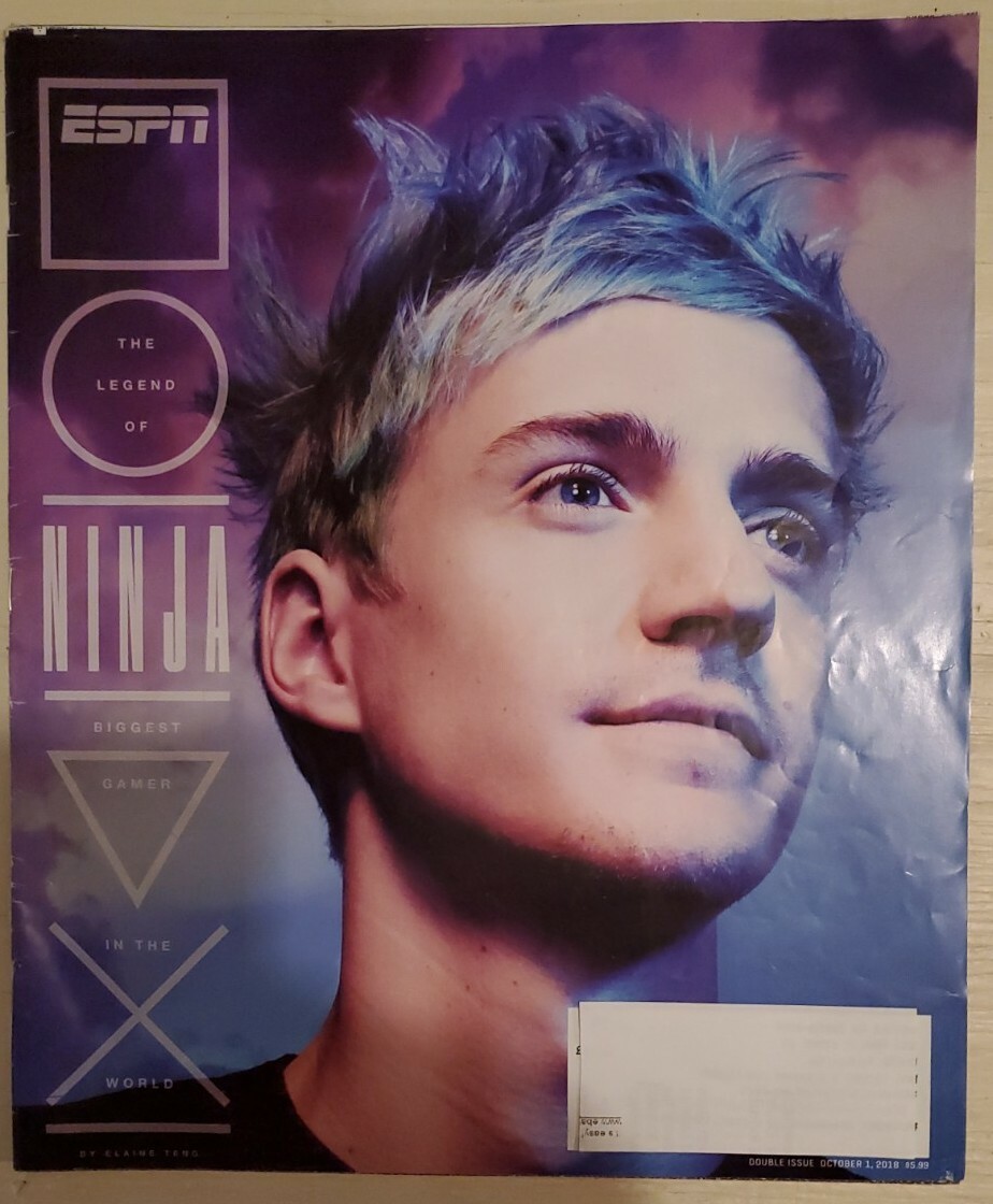 TYLER "NINJA" BLEVINS ESPN MAGAZINE 1 OCT 2018 - FORTNITE, GAMING ...