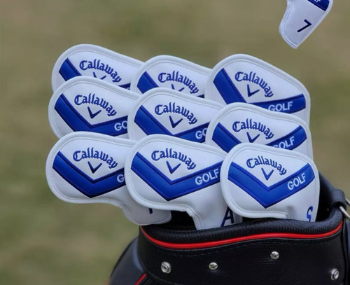 [MAGNETIC] Callaway Golf Club Iron Head Covers 9 Pcs 4-P, A, S (White ...