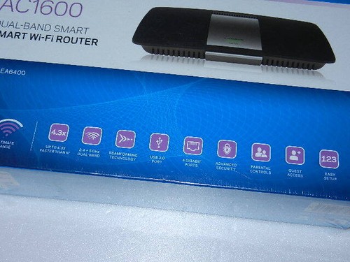 new Linksys EA6400 AC1600 dual Band Smart Router Wi-Fi wifi ac 1600 ea ...