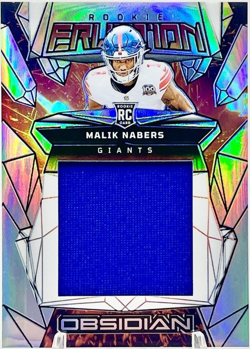 2024 Panini Obsidian - Rookie Eruption Materials Malik Nabers #ERM-MNS ...