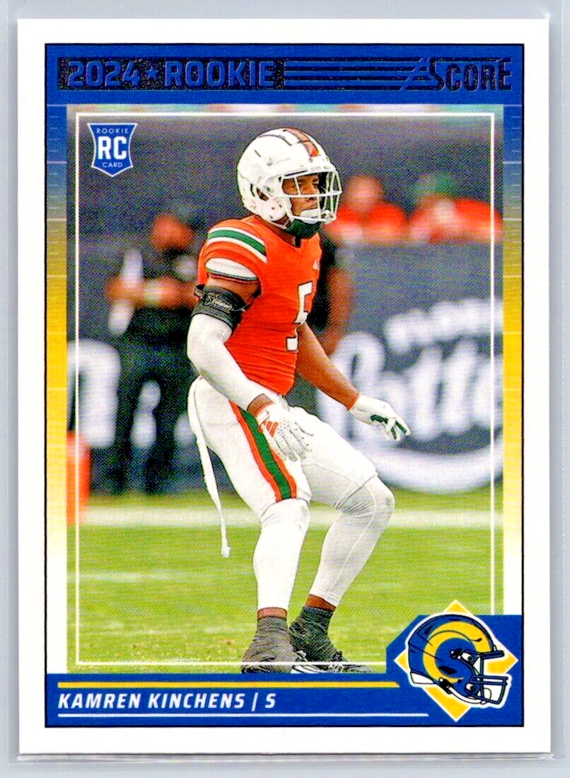 2024 Score Football - Kamren Kinchens - Los Angeles Rams - RC - #348 | eBay