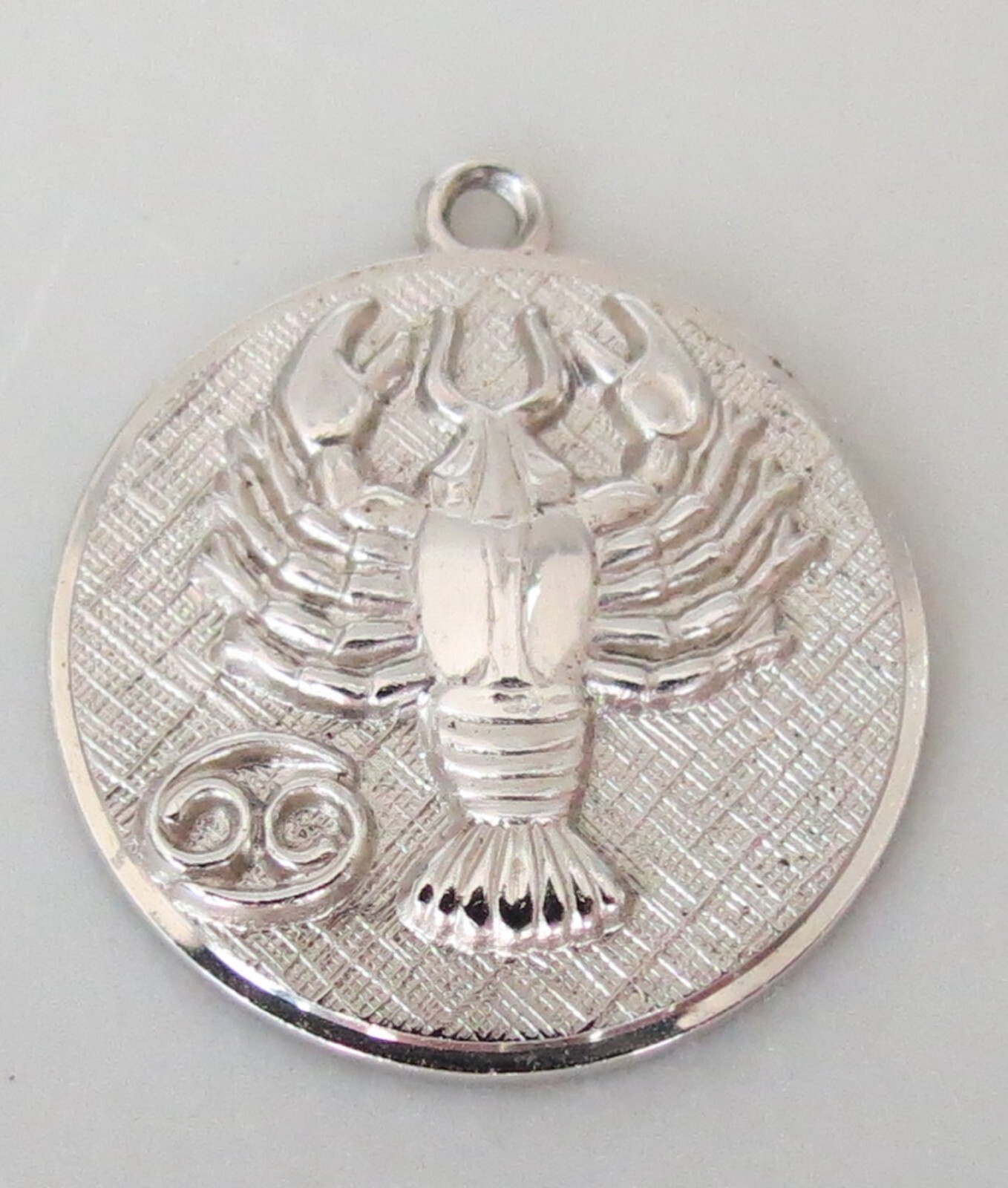 Vintage ANSON Sterling Silver SCORPIO ZODIAC Charm - Gem