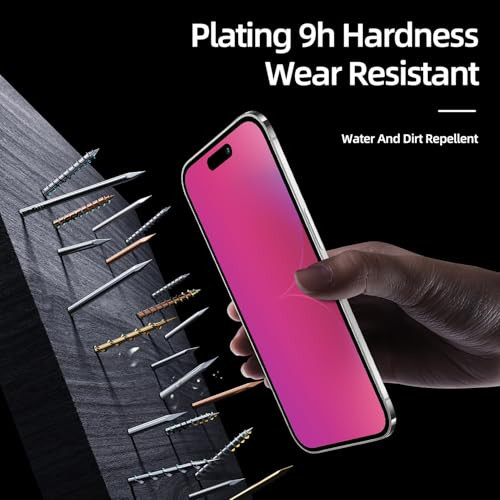 Dazzling Gradient Colorful Anti-Spy Tempered Glass Screen Protector ...