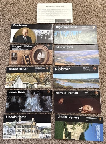 NATIONAL PARK SERVICE UNIGRID Lot of 10 Different BROCHURE Maps See ...