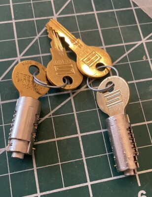 2 Steelcase Original File Cabinet Replacement Lock Locksmith Office ...