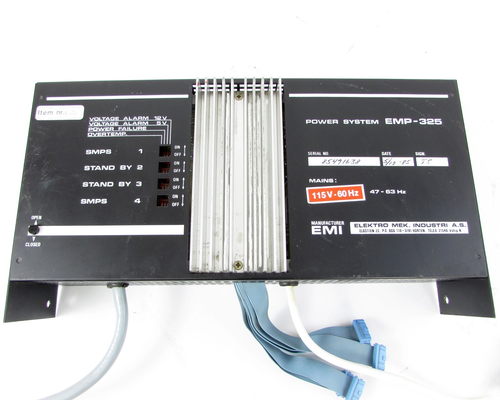 EMI - EMP-325 Monitor - Power System 115 V - 60 Hz | eBay