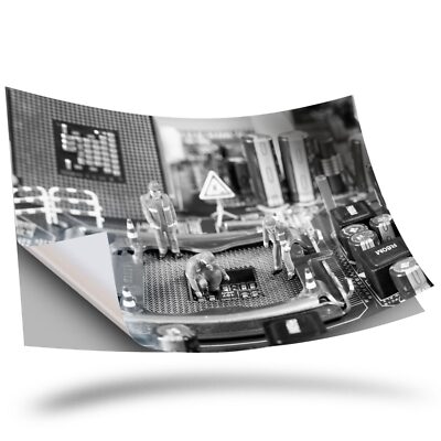 1 x Vinyl Sticker A3 - BW - Computer Repair Motherboard Men #43949 | eBay