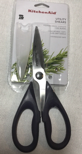 KITCHENAID Utility Shears Scissors Stainless Steel BLACK NIP | eBay