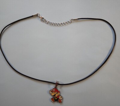 Mario pendant on 19 inch black Cord necklace 273569 | eBay