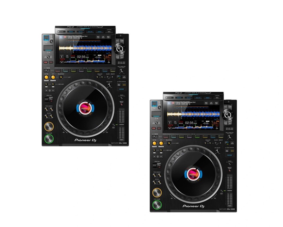 (2) Two Pioneer DJ CDJ-3000 BUNDLE High-Resolution Pro-DJ Multiplayer ...