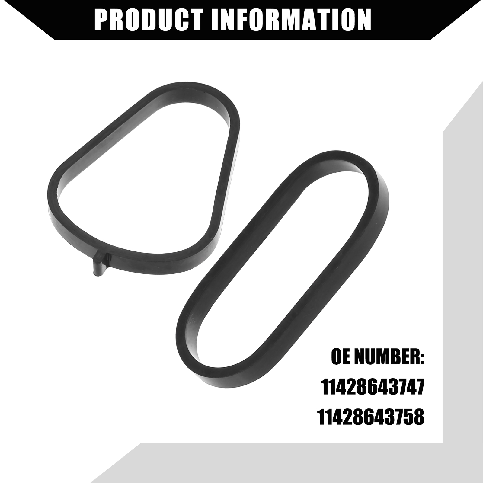 1 Set 11428643747/11428643758 Oil Cooler Gasket for Mini Cooper Ruber ...