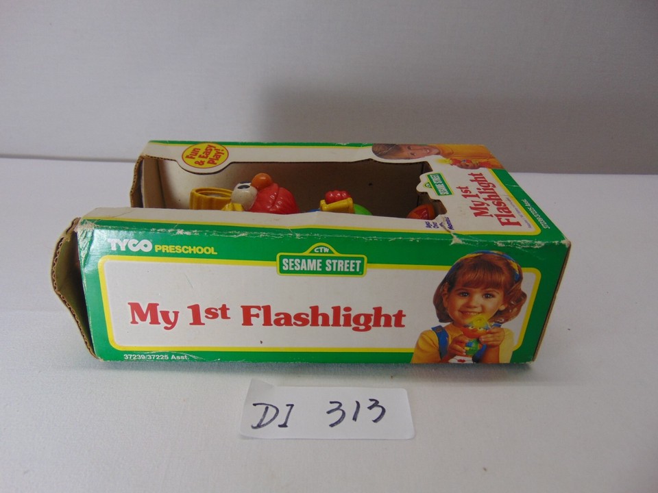 Vintage Tyco Preschool Sesame Street Elmo My First Flashlight 1996 in Box 48188702392| eBay