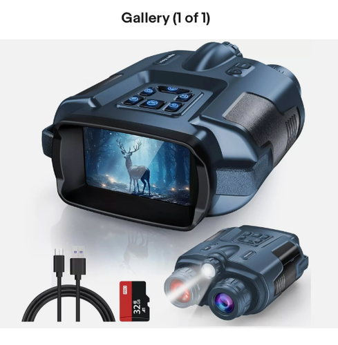 4K Night Vision Binoculars, Infrared Night Vision Goggles, 3'' Screen ...