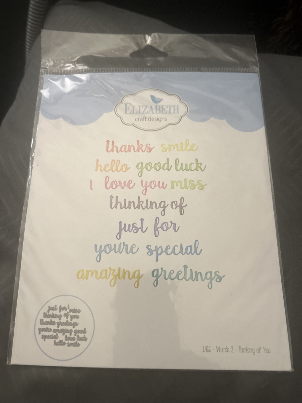 Elizabeth Craft Designs Die Set- Words 2- Thinking Of You 1466 | eBay