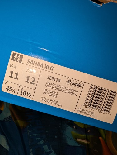 Adidas Originals Samba XLG Black Better Scarlett Gum Shoes IE9178 Mens ...