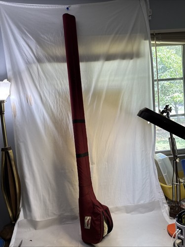 Preowned Burgundy Mtn. Cork Fly Fishing Rod Hard Travel Case 59” With ...