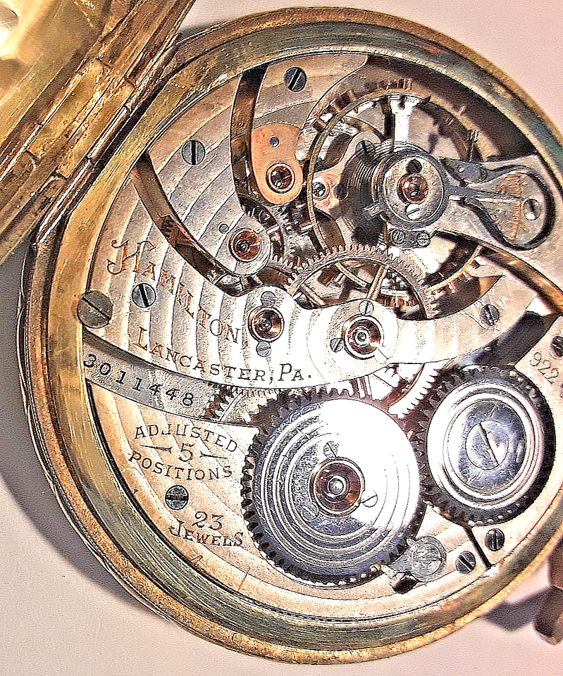 1929 Hamilton 12s, 23J, Grade 922, Model 2 Pocket Watch. 14K GF Case ...