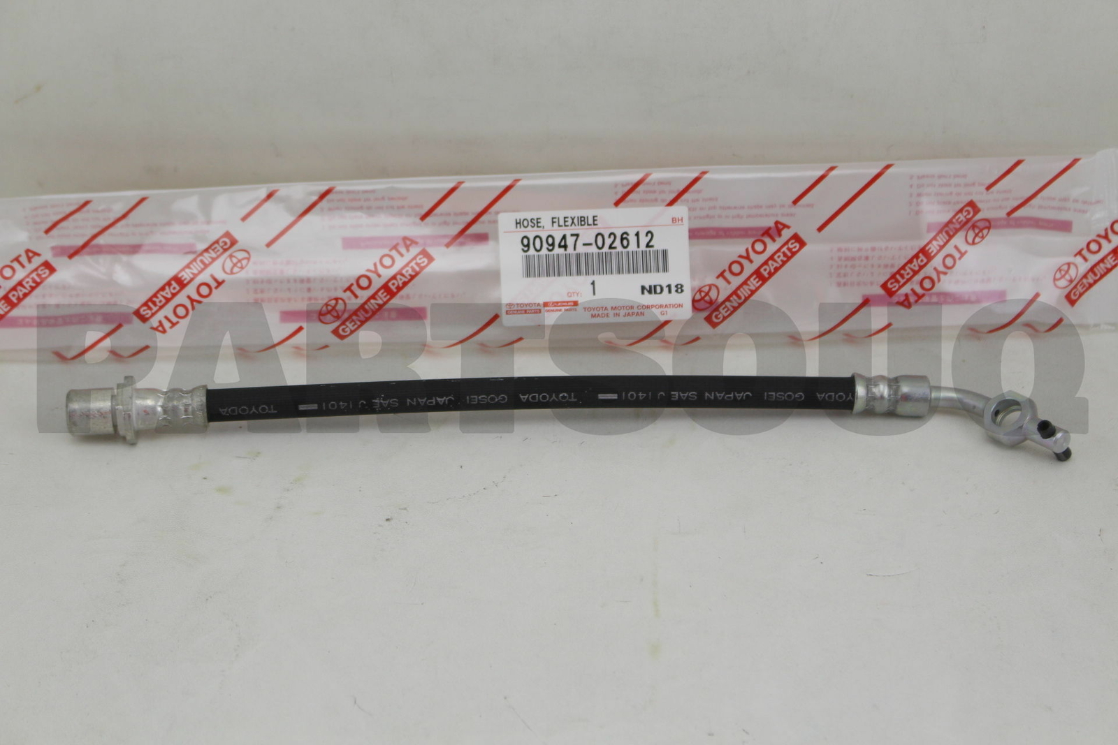 9094702612 Genuine Toyota HOSE, FLEXIBLE, NO.2(FOR FRONT) 90947-02612 ...