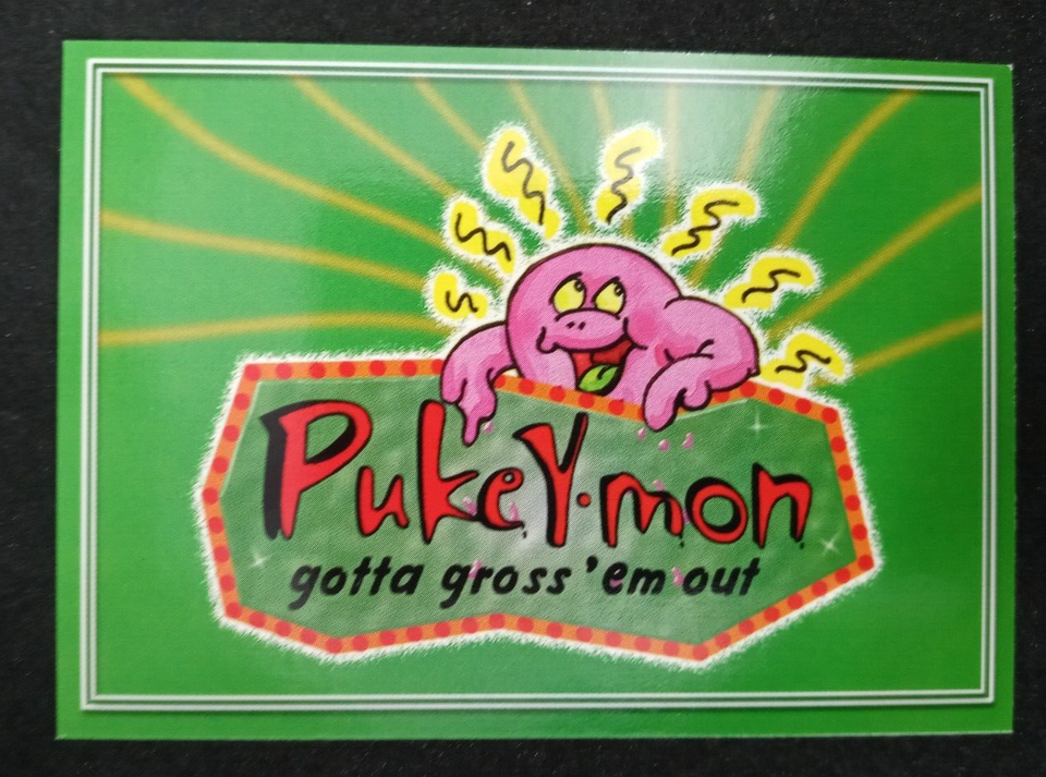 Pukey-mon Gold Stamped Foil Chase Card Hideous #99 | eBay