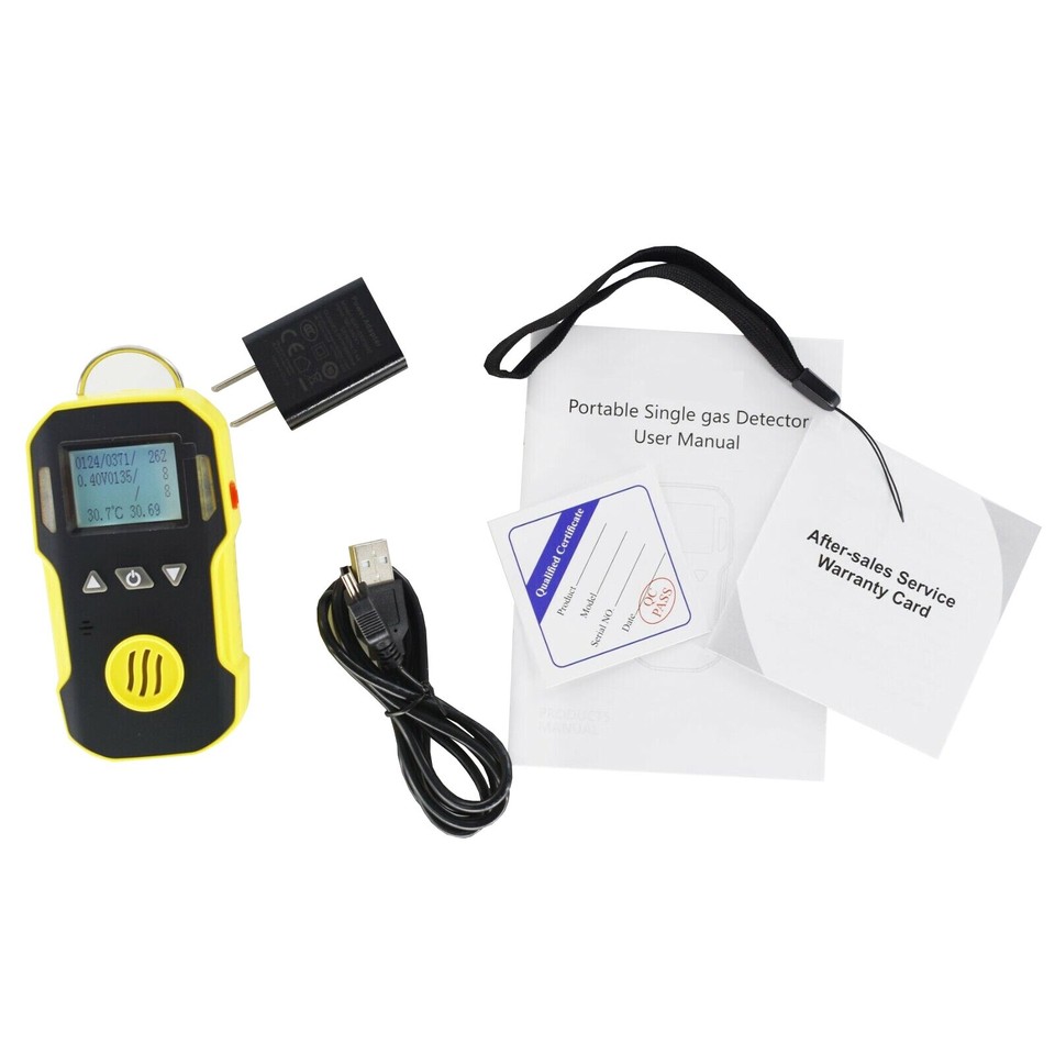 Portable H2 Gas Detector Monitor Hydrogen Detector Adjustable ...