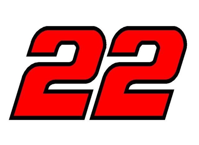 4" x 7.5" Joey Logano Number 22 Window Decals Vinyl Stickers Penske ...