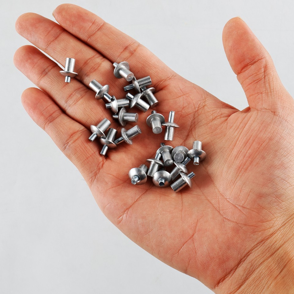 100/200Pc Round Head Rivet Core Rivet Hammer Drive Rivets for Indoor ...