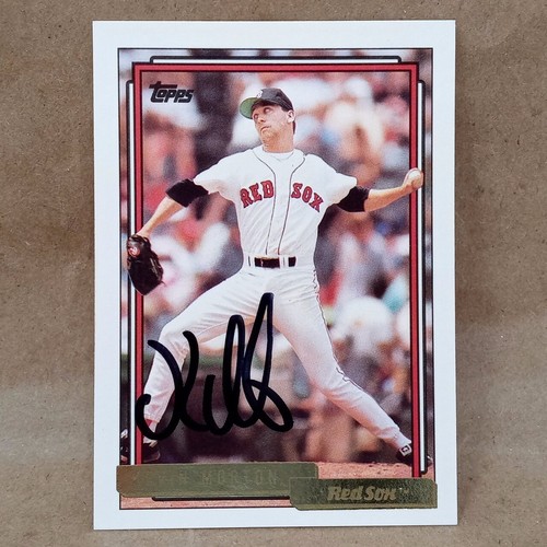 1992 Topps Gold #724 Kevin Morton SIGNED Card Boston Red Sox Autograph ...
