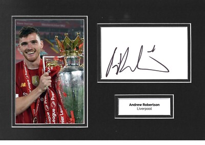 Andrew Robertson Signed 12x8 Photo Display Liverpool Autograph Genuine ...