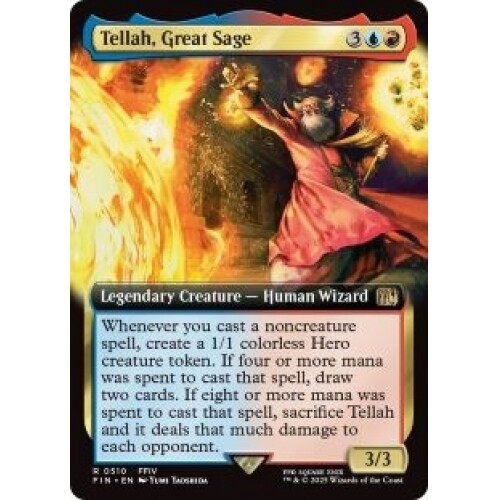 TELLAH, GREAT SAGE (EXTENDED ART) X4 Final Fantasy FIN Magic MTG MINT ...