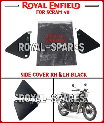 Royal Enfield "TANK SIDE COVER RH & LH, BLACK" For Scram 411 - Express ...
