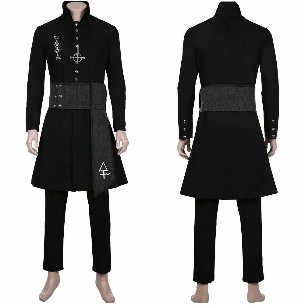 Ghost B.C. Nameless Ghoul Cosplay Costume Black Coat Props Halloween ...