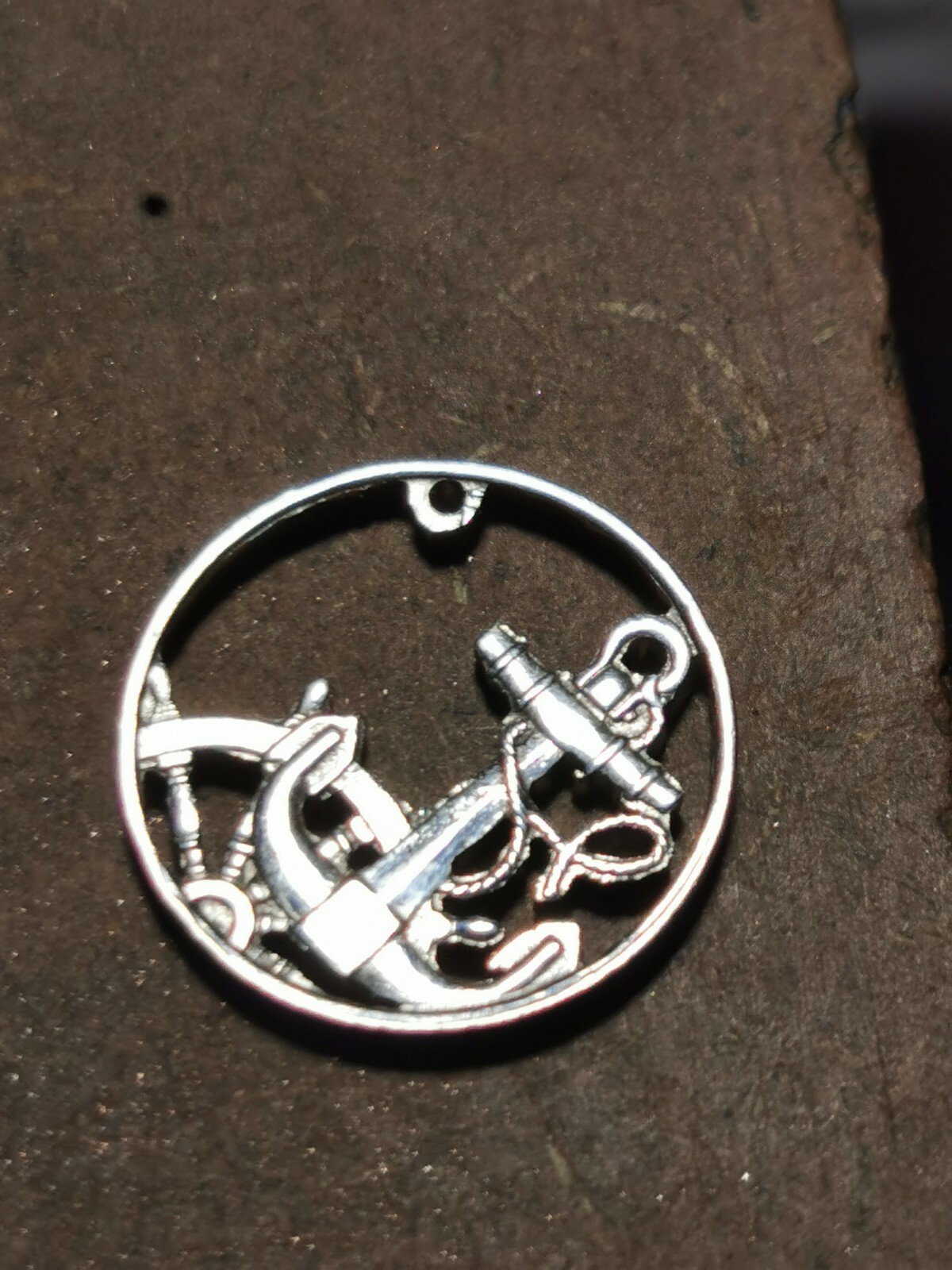 Anchor Steering Wheel Pirate Sailor Cut Out Coin Hand… - Gem