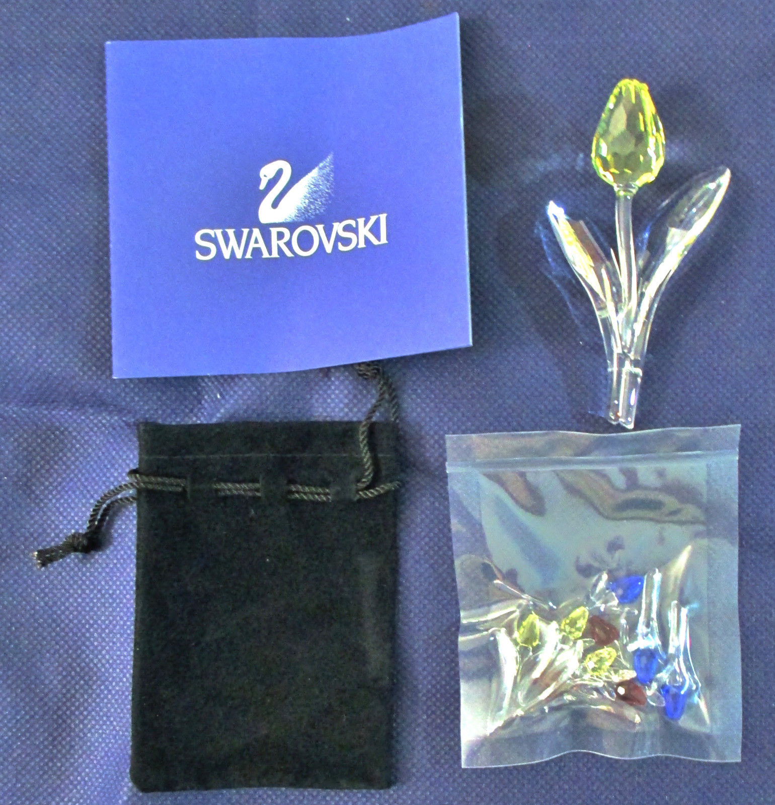 Swarovski Crystal SCS 2004 Yellow Tulip & 3 yr Mini Tulips Member ...