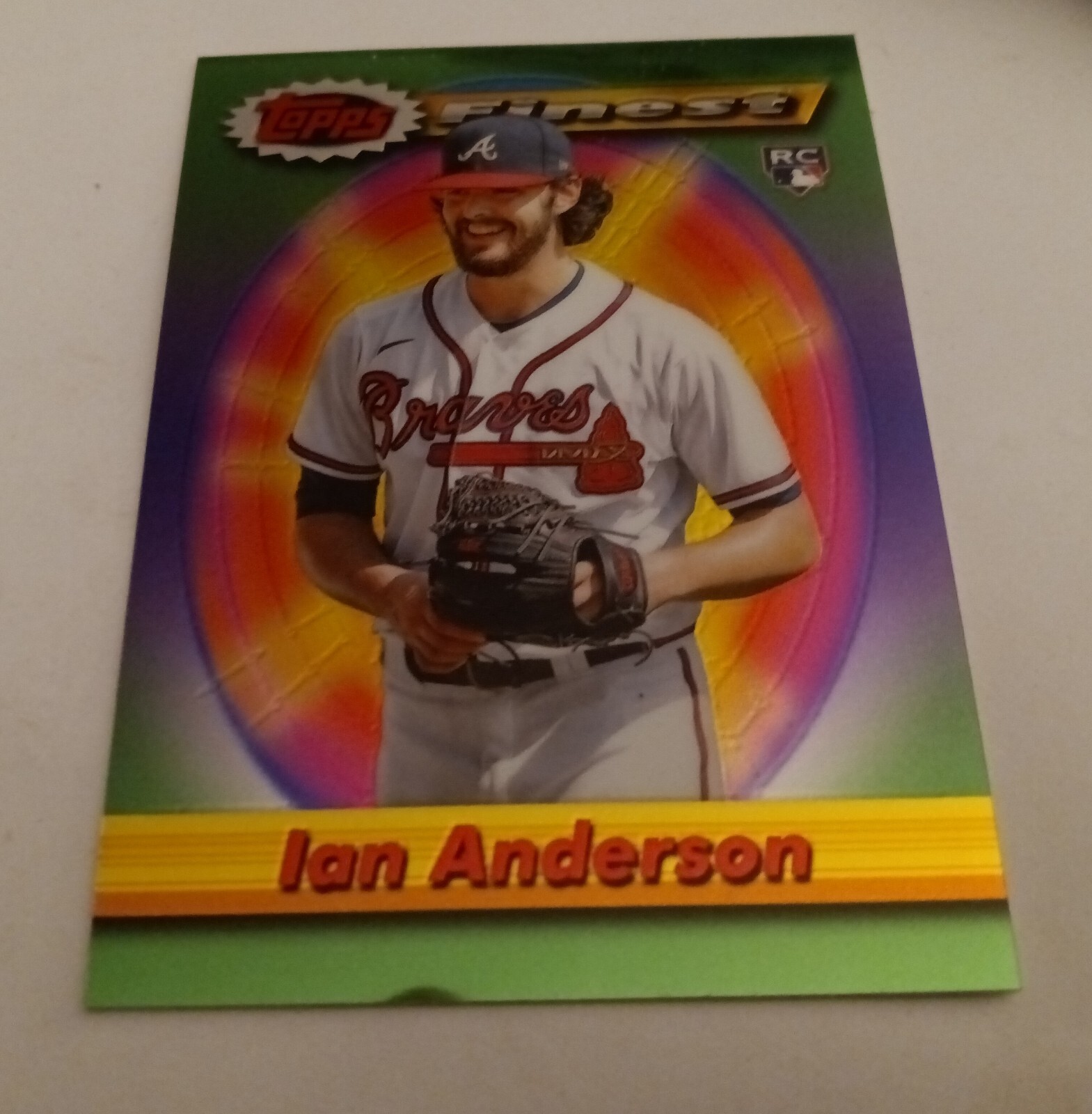 2021 Topps Finest Flashbacks #171 Ian Anderson Rookie RC SP Atlanta ...