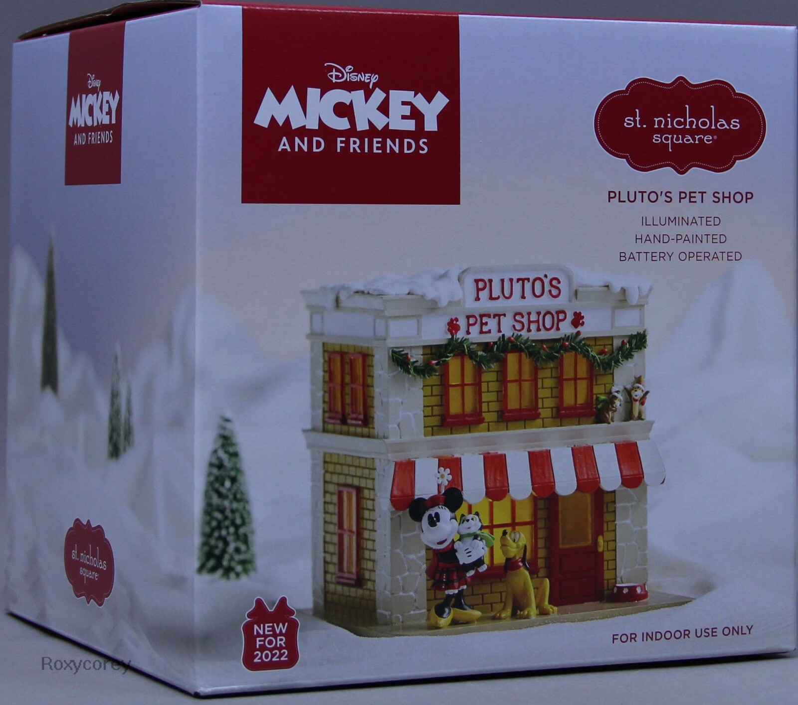 Disney Mickey Mouse Hand Painted Pluto's Pet Shop Battery Operated Table Décor | eBay