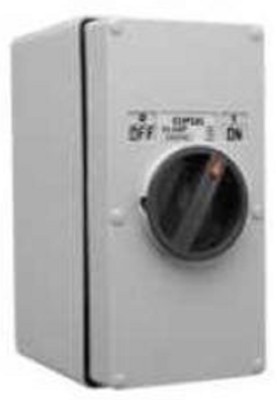 Clipsal 56-SERIES SURFACE SWITCH 3-Pole 63A 2-Gang 500V Chemical Grey ...