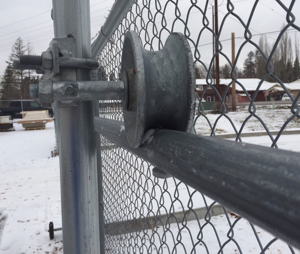 (2) Chain Link Rolling Gate NYLON TRACK ROLLERS: 2" x 1-5/8" Track ...