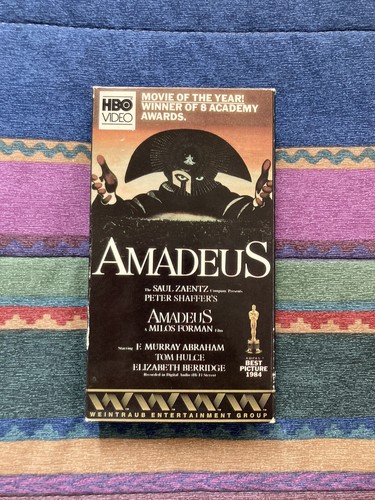 AMADEUS 1984 First Release VHS HBO Home Video Miloš Forman Mozart ...