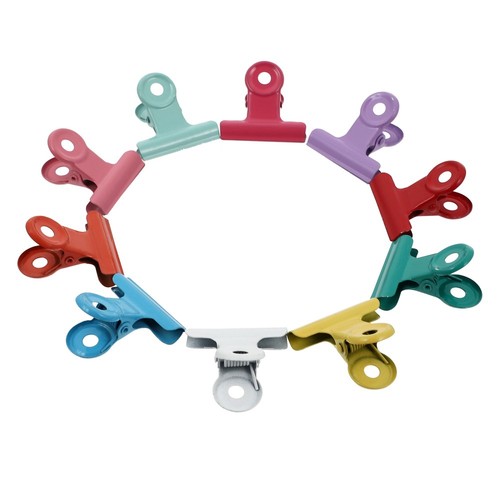 10 Pcs Snack Bag Clips Metal Office Clamps for Bags Food Sealing | eBay