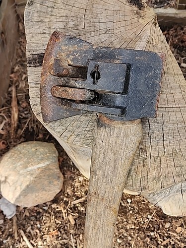 Vintage Chopper 1 Wood Splitting Axe Maul Tool Head Spring Loaded ...