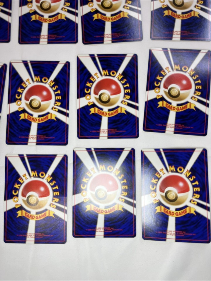 Lot Of 17 Vintage Japanese Pokemon Common Cards Nm/m | eBay