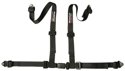 Seat Belt Restraint 2in 4 Point Bolt In Black | eBay