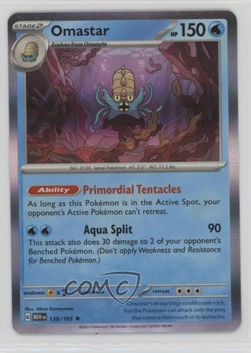 Omastar Pokemon 151 #139 4v9 | eBay