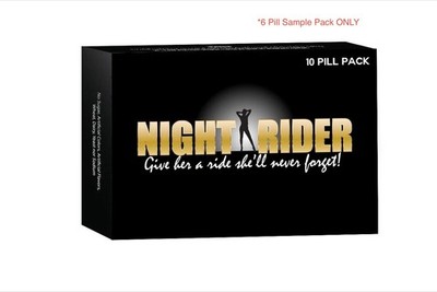 NIGHT RIDER - 72 Hour Performance, Endurance Enhancement SAMPLE 6 Pill ...