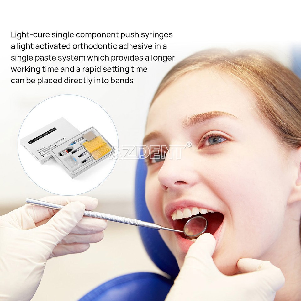 Dental Bracket Braces Glue Ortho Bonding Light Cure Resin/LED Light ...